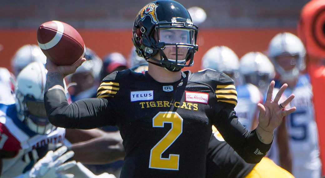 Hamilton Ticats QB Johnny Manziel throws first career CFL touchdown